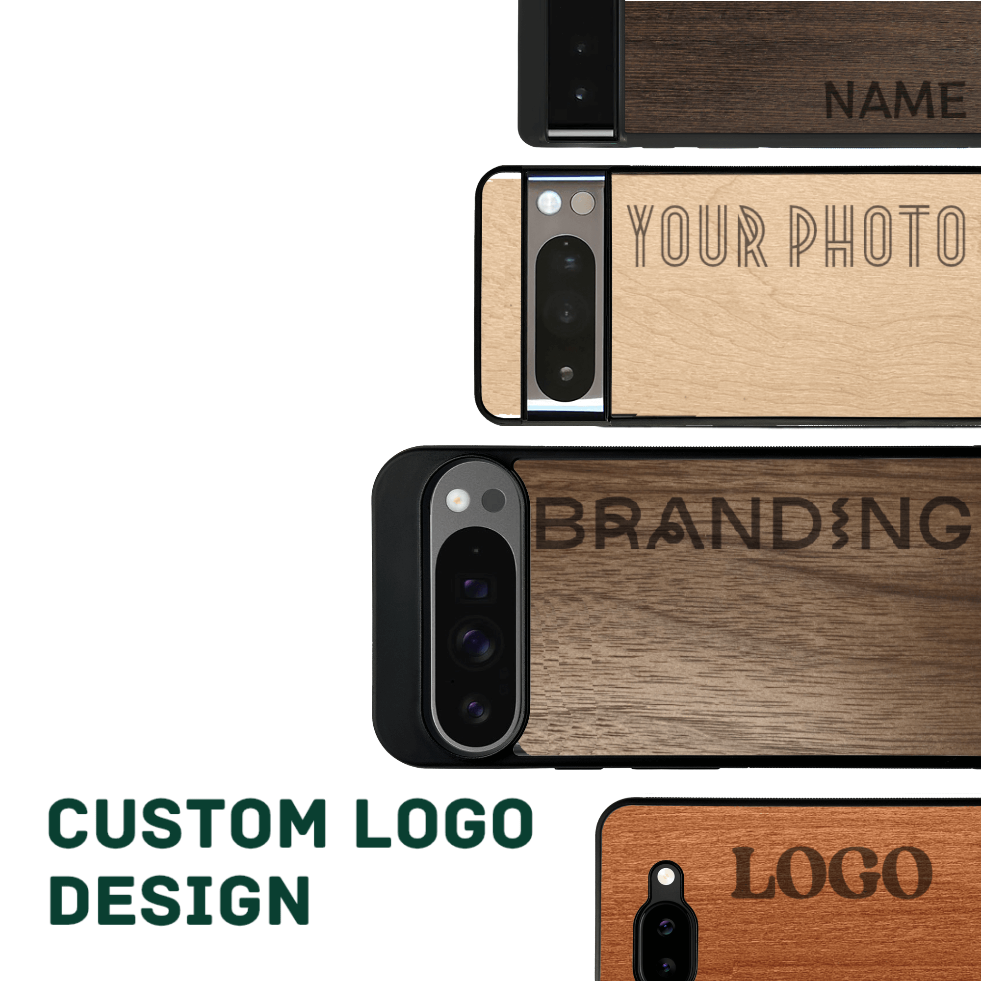 Custom Pixel 10 Pro Cases with logo at Woodgraw